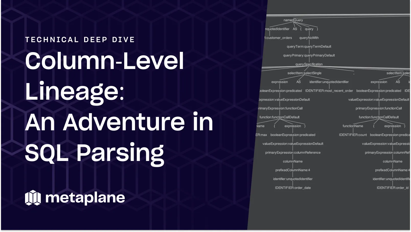 Column-Level Lineage: An Adventure in SQL Parsing | Metaplane
